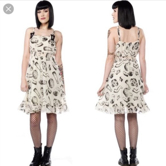 Sourpuss | Dresses | Sourpuss Doll Parts Dress | Poshmark